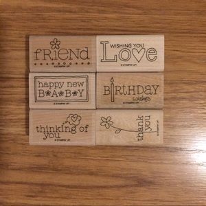 Stampin' Up! | Office | Stampin Up For A Friend Stamp Set 6 Pcs Euc ...